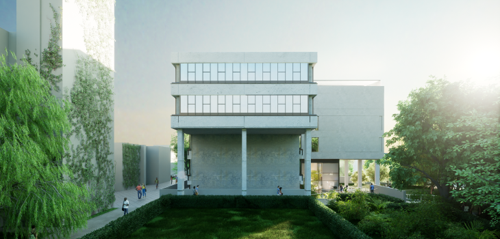 Work commences at the iconic Lasdun Wall - Construction Anglia