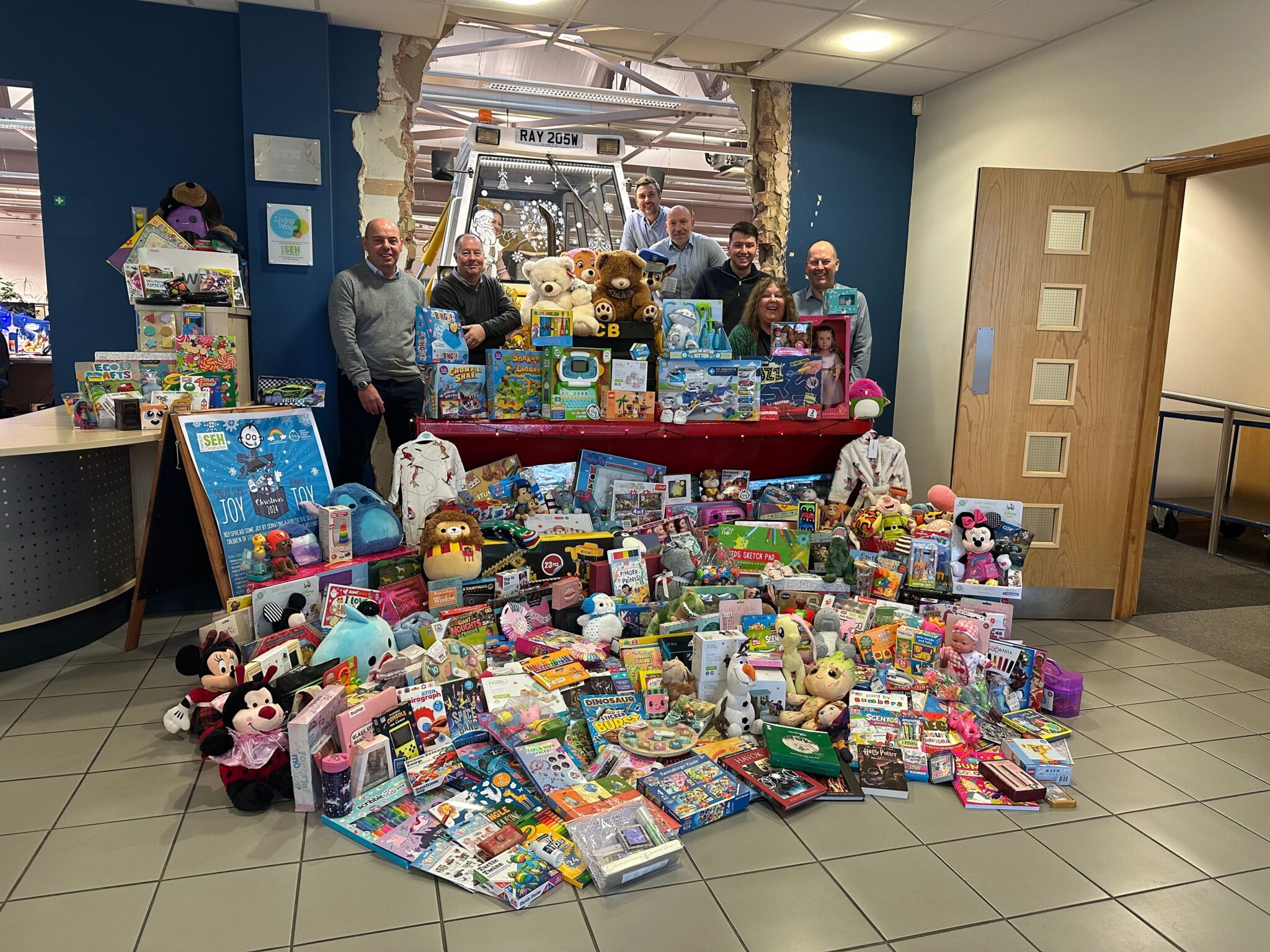 SEH French join Ipswich mum's Christmas toy drive for GOSH